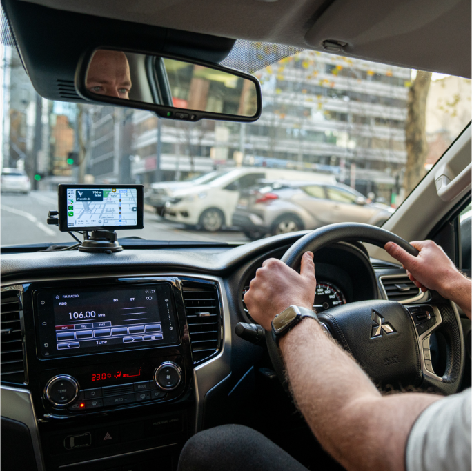 5.0” Connected Smart Monitor with Front Dash Camera – Kapture